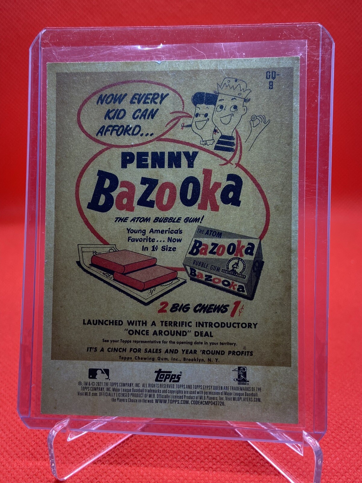 2021 Topps Gypsy Queen Bazooka Back #9 Daz Cameron Rookie Card | eBay