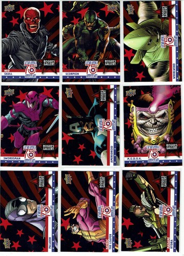 Captain America 75th Anniversary 2016 Marvel Rogues Gallery Complete ...