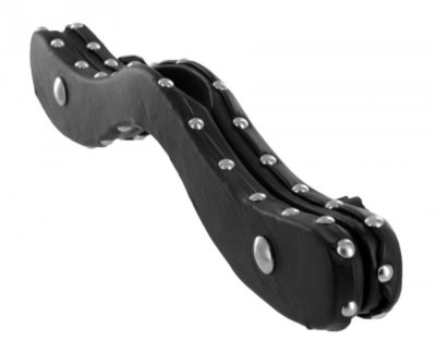 NEW Leather Covered Humbler CBT Male Humiliation Slave BDSM Femdom Kink ...