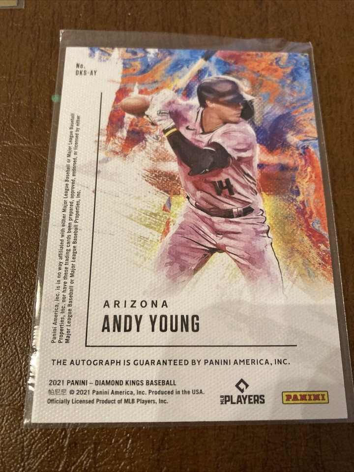 2021 Andy Young Auto 37/99 Diamond Kings DKS-AY Silver Panini Arizona ...