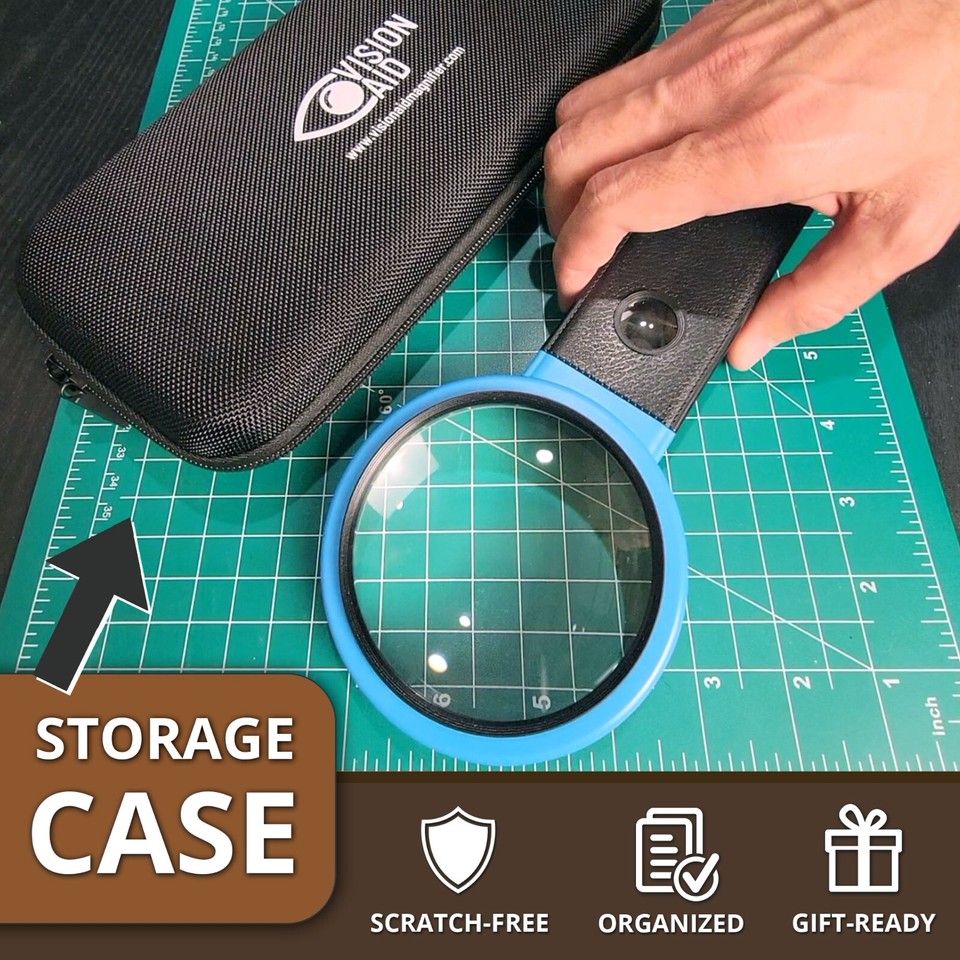Vision Aid 30x Magnifying Glass Hands-Free / Stand Magnifier with a ...