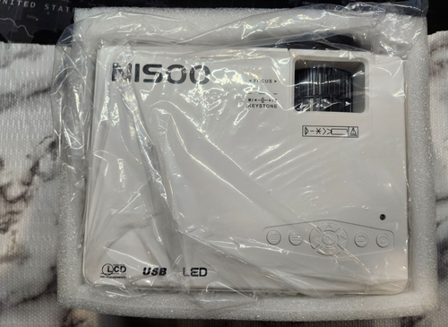 NISOO Projector WIFI, Bluetooth, remote HDMI, AUX, TF, USB bundle | eBay