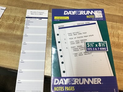 Day Runner Classic Edition Notes 30 Pages #011-200 1 Packs, Bonus ...