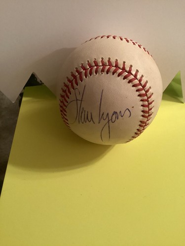Steve Lyons, Matt Stark And Unknown Autographed Baseball Chicago White ...
