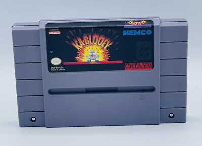 KA-Blooey KaBlooey (Super Nintendo SNES) KABLOOEY Game Cartridge Only ...