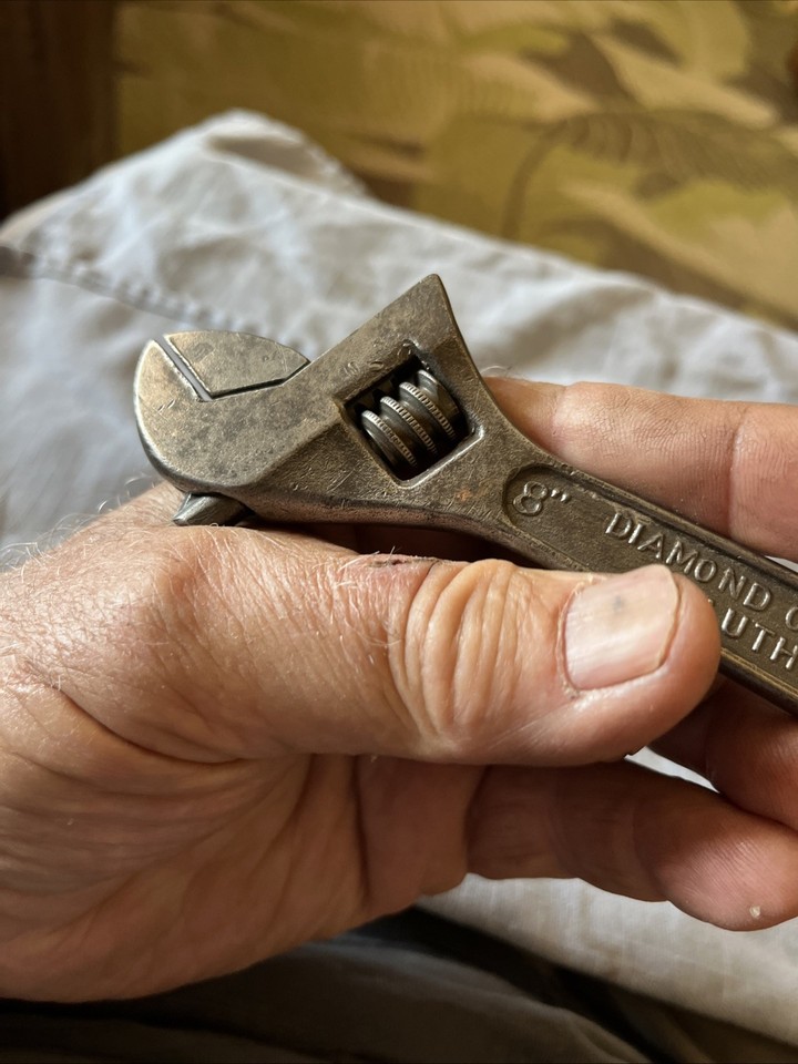 Vintage 8" Diamond Calk Horseshoe Co. Adjustable Wrench Tool Duluth ...