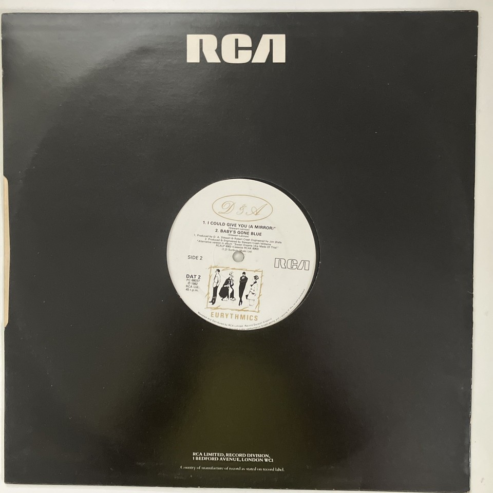 Eurythmics - Sweet Dreams ( Are Made Of This) 12” Single Vinyl 1982 DAT2 VG+ | eBay