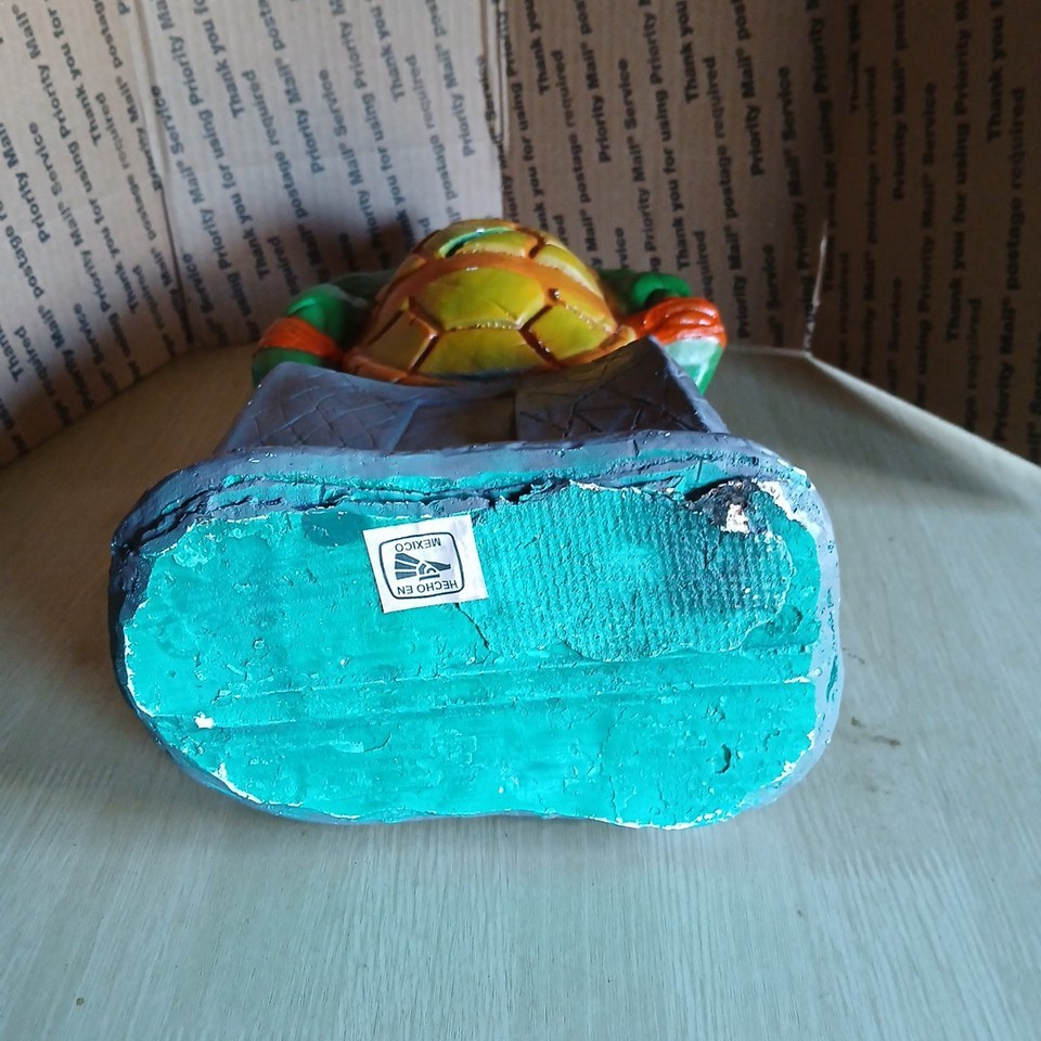 Vintage Teenage Mutant Ninja Turtles 14" Mike Ceramic Mold Bank Mexico ...