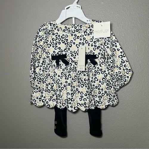 NEW Rachel Zoe leopard baby girl 2 piece set infant size 6-9 months | eBay