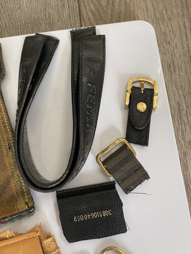 Asstd Lot Vtg Gucci Fendi Junk Bag Replacement Parts Logos Hardware ...