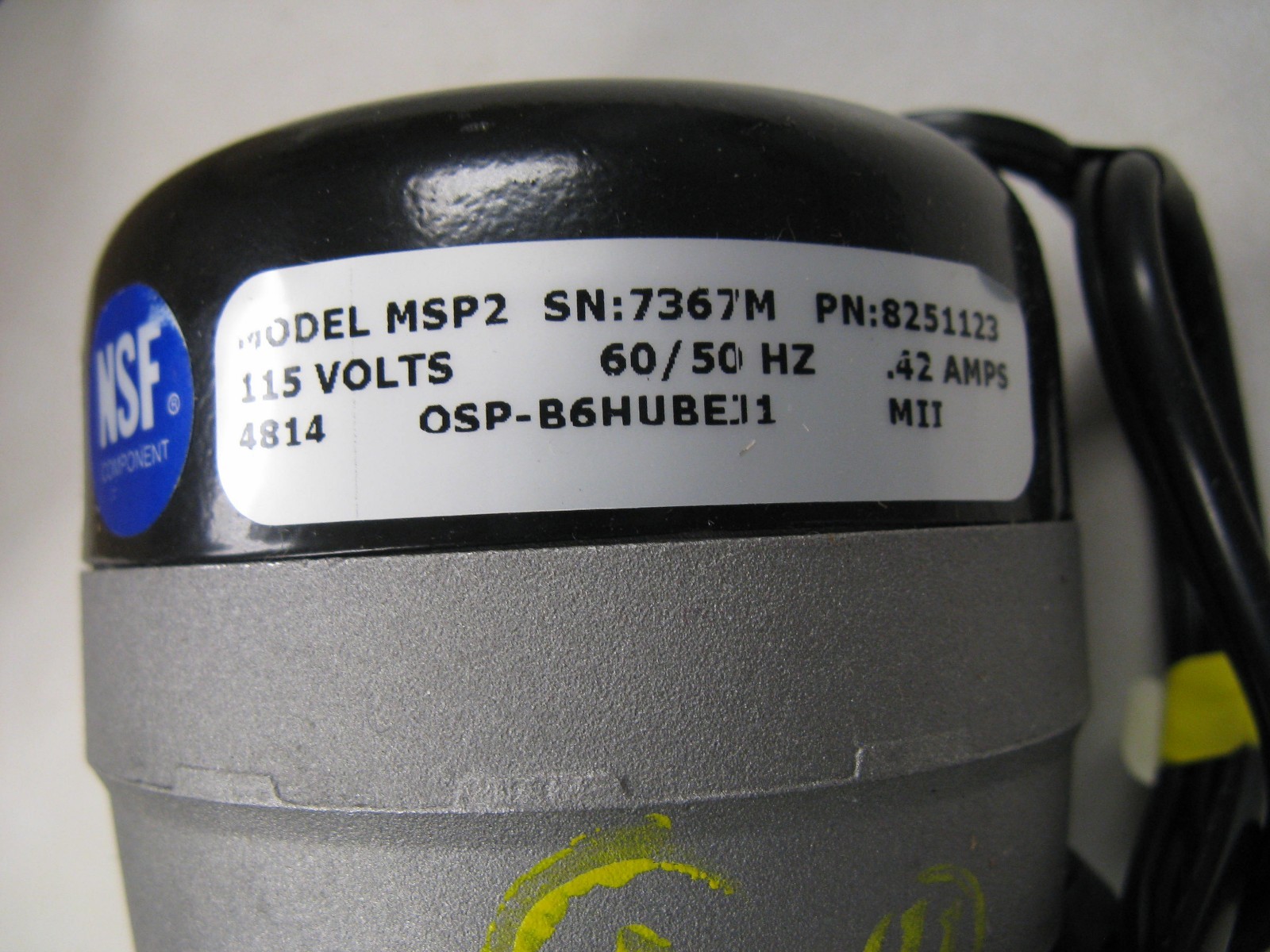 NEW Manitowoc 8251129 Water Pump Model MSP2 P/N 82-5112-9 | eBay