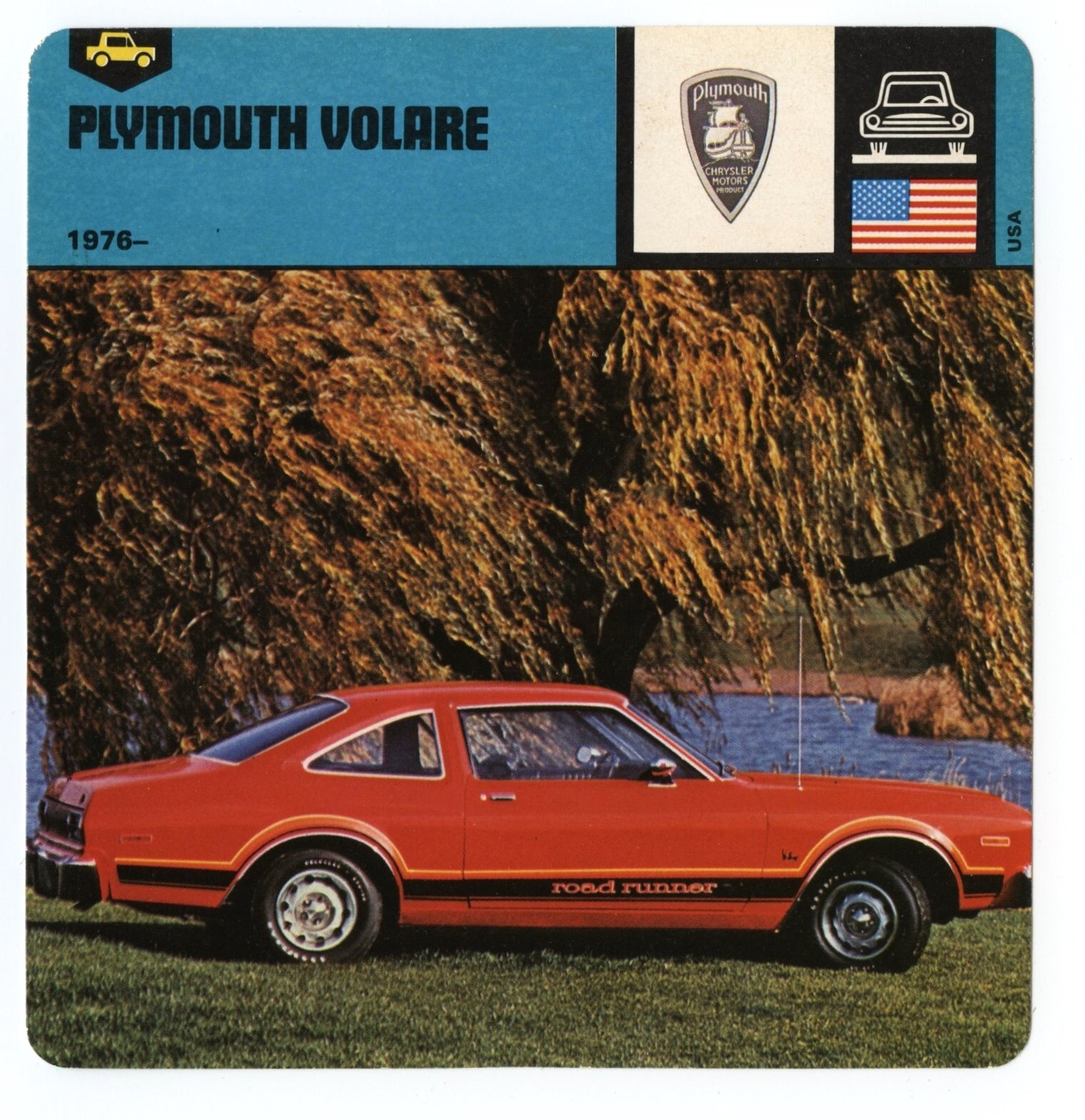 Plymouth Volare - GT / Production Car Edito Service SA Auto Rally Card ...