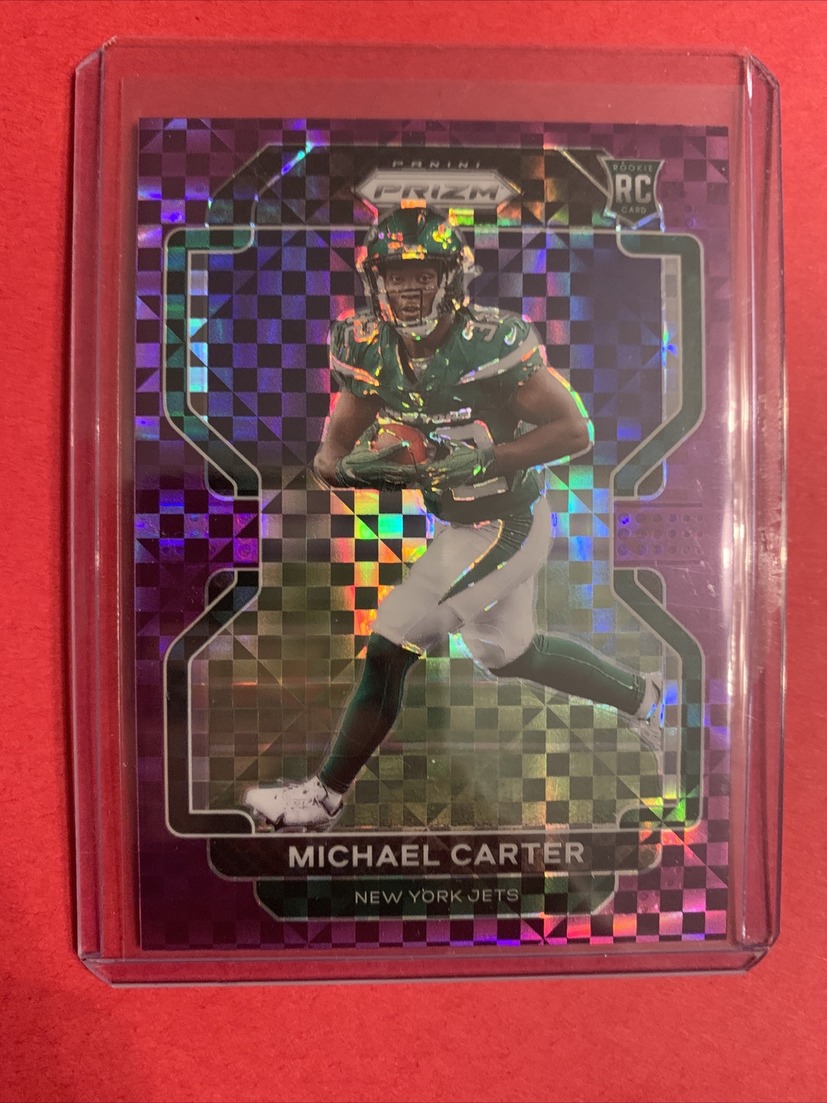 Michael Carter /49 RC 2021 Prizm Purple Jets | eBay