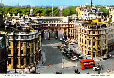 Aerial View- Admiralty, Arch, London, England- VTG Unposted Postcard ...
