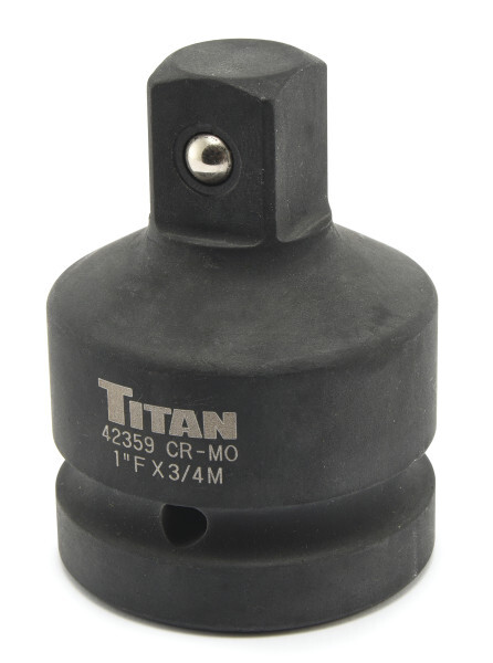 Titan 42359 1-Inch Female x 3/4-Inch Male Impact Socket Adaptor 1-Inch ...