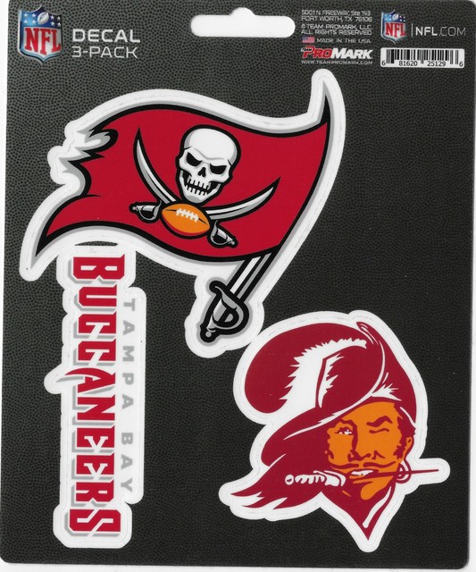 Tampa Bay Buccaneers Auto Decal NFL Car Sticker Pack of 3 for sale ...