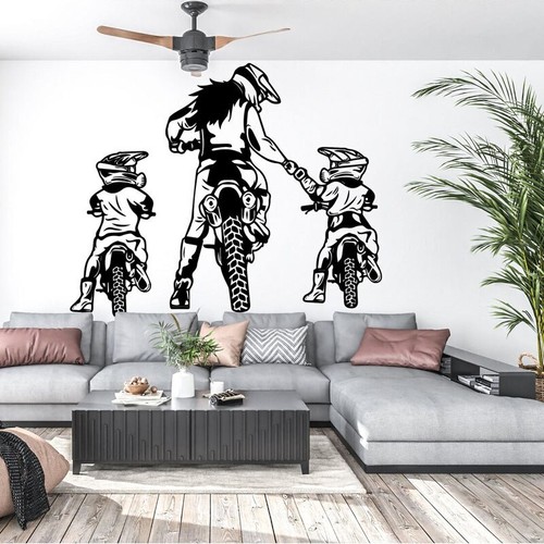 Mom Boys Motocross Wall Decal Motorcycle Decor Dirt Bike Gift Free ...