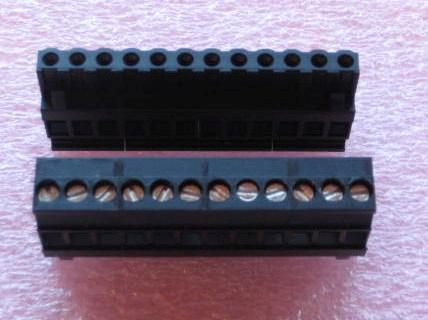 AMPHENOL PLUGGABLE 12 POSITION SCREW STRAIGHT TERMINAL BLOCK CONNECTOR ...