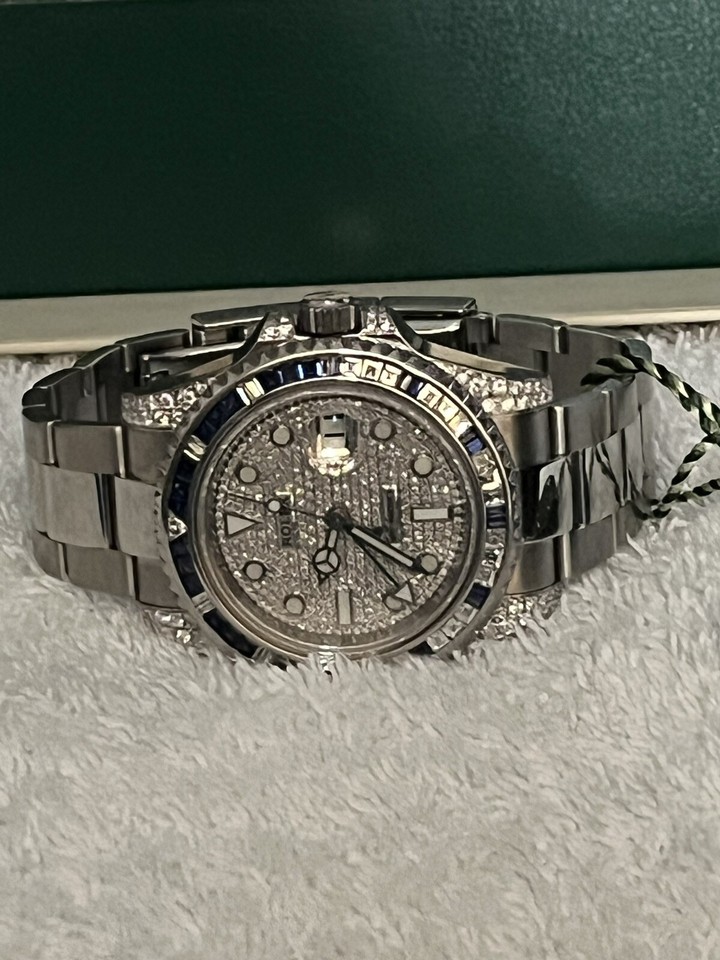Rolex GMT Master II Ref. 116710 Custom Diamond Dial And Sapphire ...
