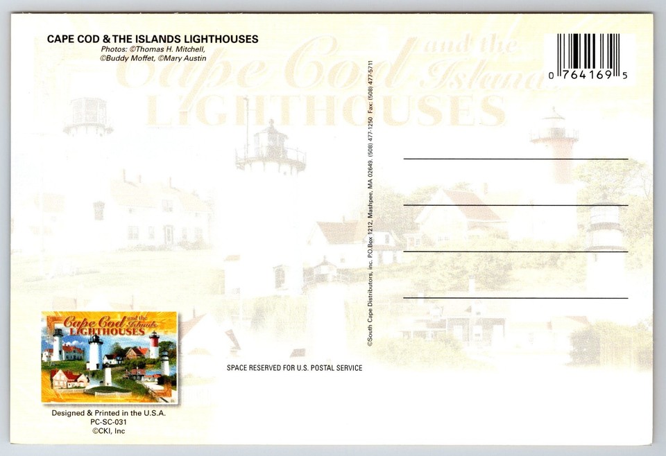 Vintage Postcard Continental Cape Cod and the Islands Lighthouses | eBay