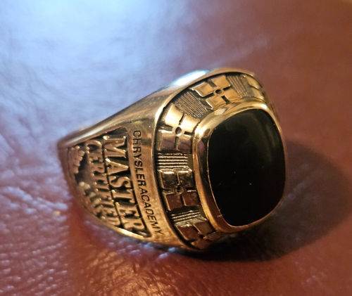 CHRYSLER ACADEMY RING (DCA) 10k GOLD MENS RING / SIZE 10.5 / WEIGHT 15g ...