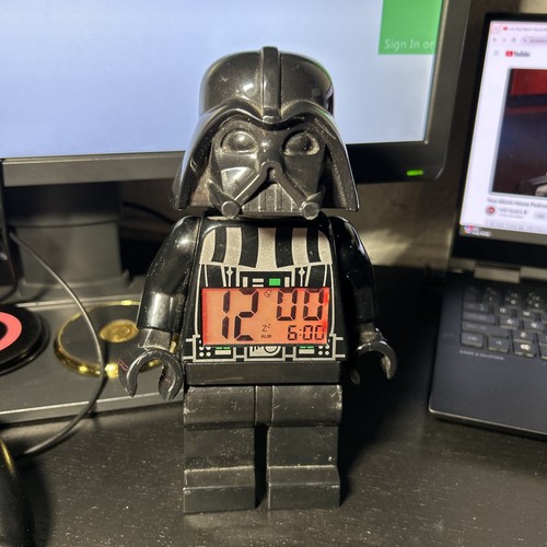 Star Wars Darth Vader Digital LEGO Alarm Clock 2010 9" Tested / Working ...