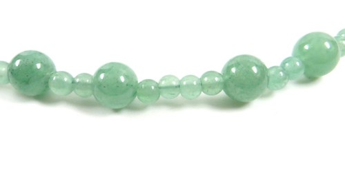BEAUTIFUL QVC JADE BEAD NECKLACE & BRACELET SET 14KT SF MATCHED SET ...