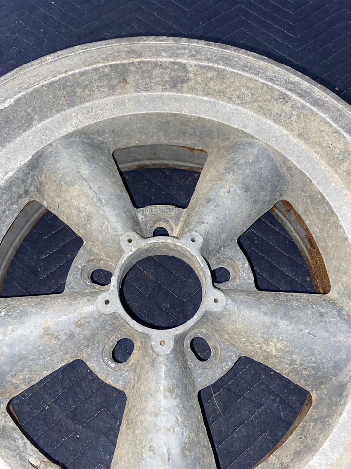 Vintage ET-2 Aluminum Mag Wheel 15X7” Unilug 5 on 4.50- 5" GM 3-1/2" BS ...