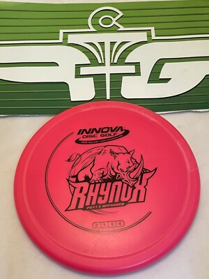 FLY GREEN DISC GOLF INNOVA DX RHYNO X PUTTER / APPROACH DISK 172g PINK ...