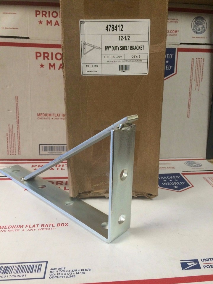 (QTY 10) Unistrut / B-Line Shelf Bracket Brace 12-1/2" #478412 P1773 EG ...