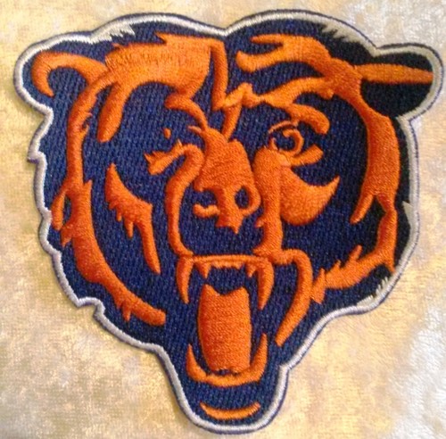 Chicago Bears 3.5" Bear Iron/Sew On Embroidered Patch ~ US Seller ...