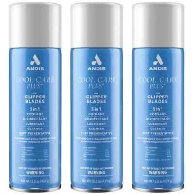 Andis Cool Care Plus 15.5 Oz Spray 5 in 1 For Clipper/Trimmer Blades ...