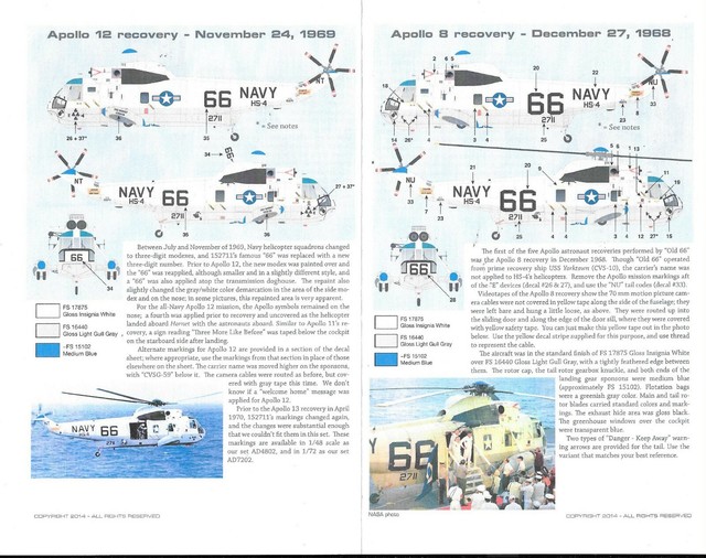 Starfighter SH-3 Sea King 'Old 66' Decals 1/72 AD7201B ST for sale ...