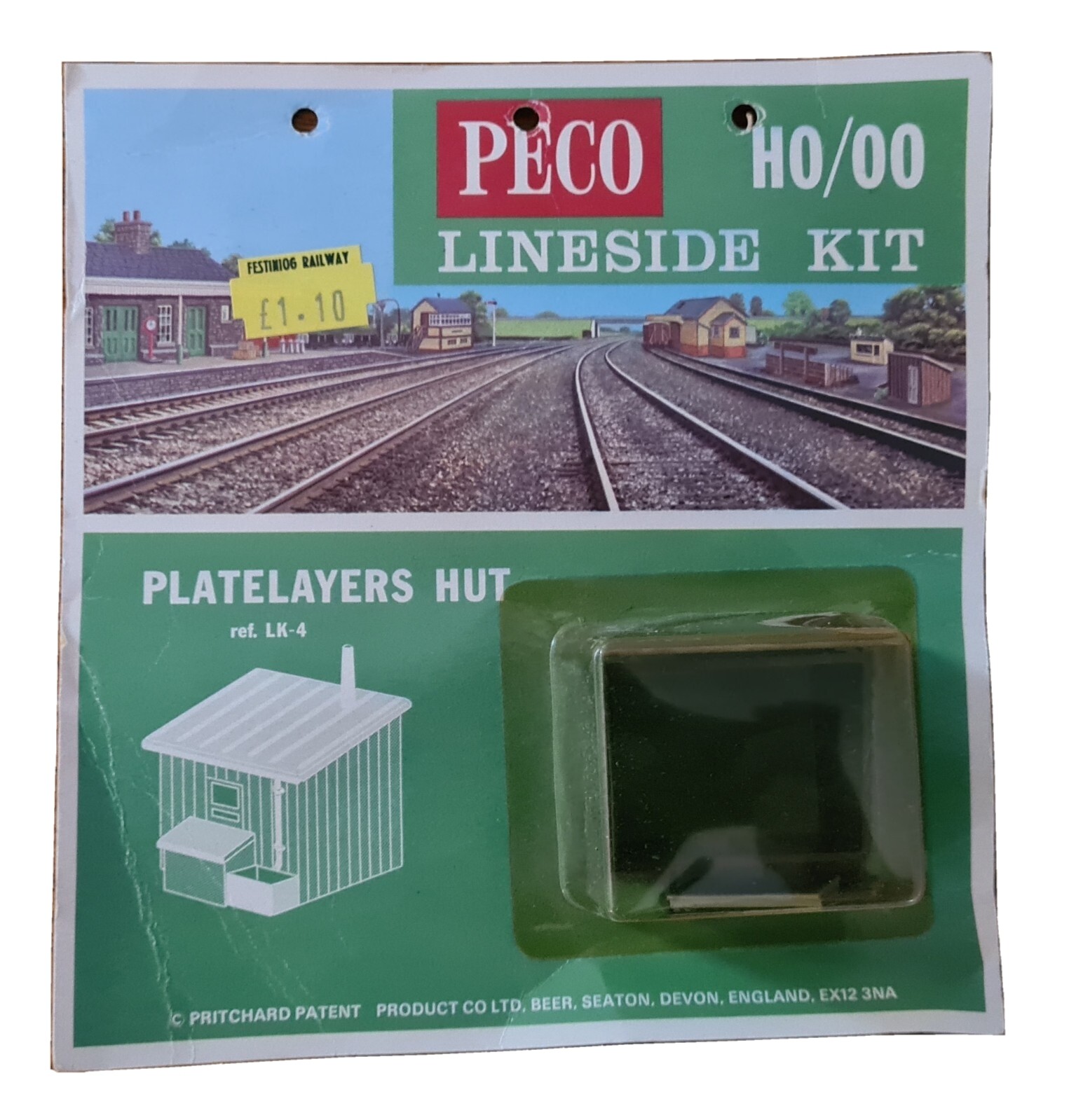Vintage Peco Lineside Kit LK-4 Platelayers Hut trackside models HO/OO ...