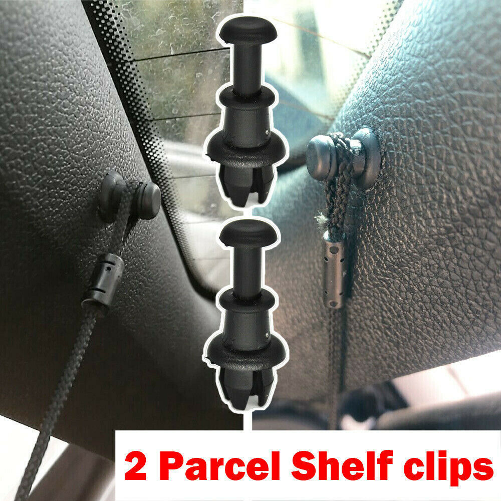 2x Parcel Shelf Straps Pins Clips Hooks For Volkswagen Audi Seat Leon ...