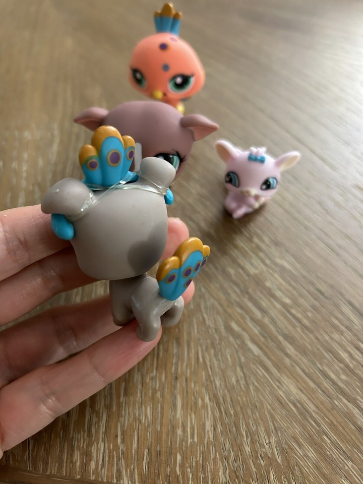 Littlest Pet Shop LPS #1462 Peacock #1463 Jack Russel Dog #1585 1585 ...