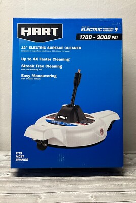 NEW-HART 12 in. 3000PSI Electric Pressure Washer Surface Cleaner with ...