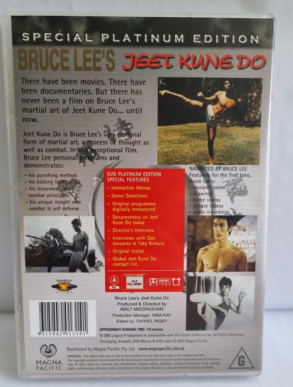 Bruce Lee-Jeet Kune Do (DVD, 2001) for sale online | eBay