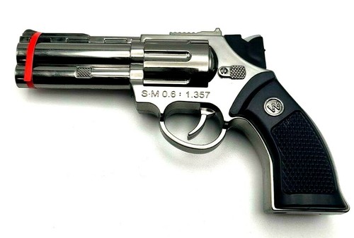 Revolver Torch Pistol Gun Shaped LIGHTER Hammer Activated Jet Torch ...