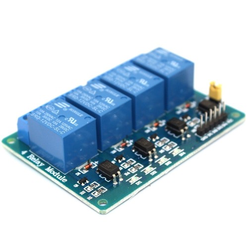 1PCS DC 12V 4-Channel Relay Module Optocoupler For Arduino PIC ARM AVR ...