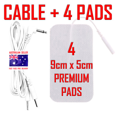 Pro TENS Metron ProTENS compatible ELECTRODE LARGE PADS + CABLE WIRE ...