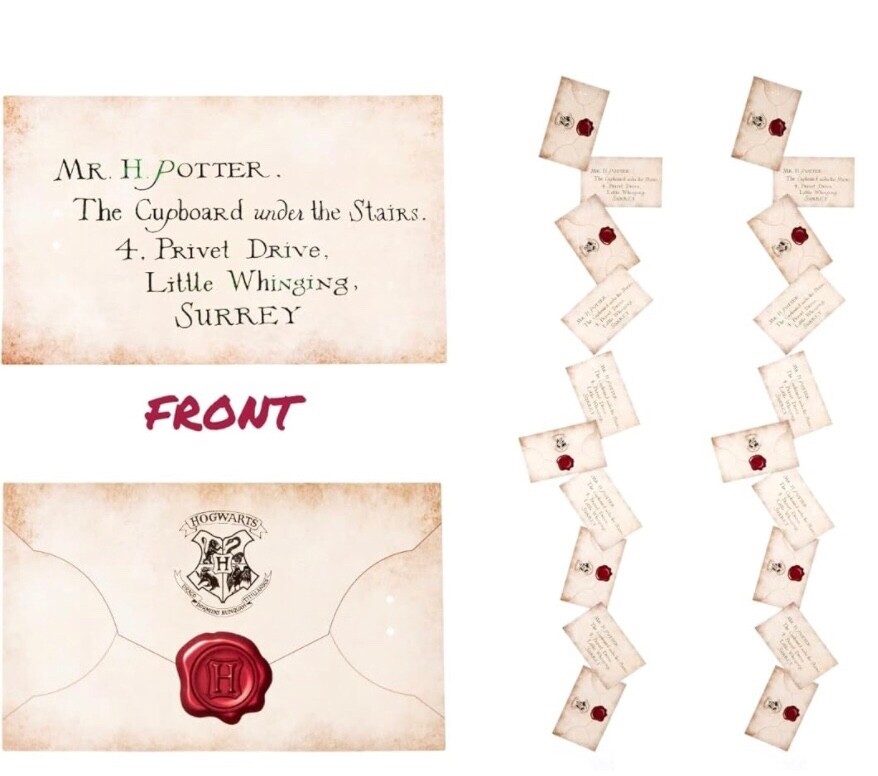 Printable Harry Potter Letter