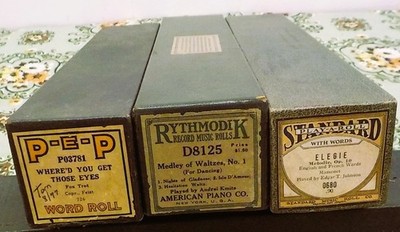 Player Piano Music Roll Lot Where'd You Get Those Eyes Madley of ...