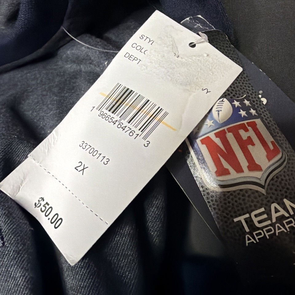 Seattle Seahawks Long Sleeve Embroidery Shirt 2XL BRAND NEW WITH TAGS ...