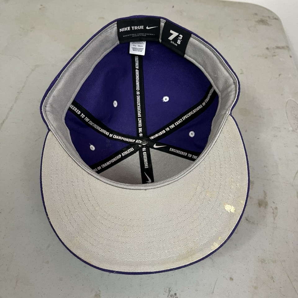Nike TCU Horned Frogs Purple Fitted College Baseball Embroidered Hat ...