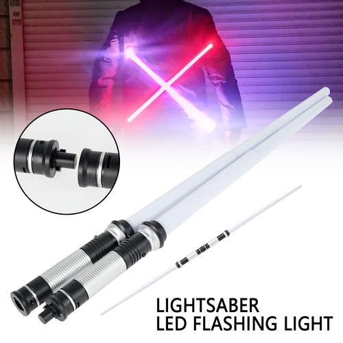 2Pcs LED Luminous Sword with Connector 2-In-1 Retractable 7 Color ...