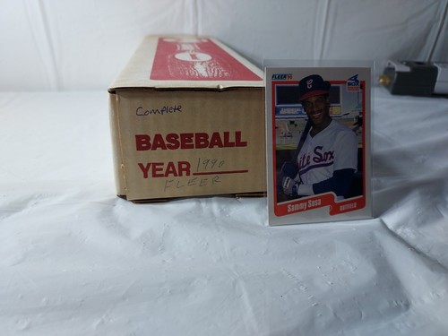 FLEER 1990 Baseball Cards Complete Set 660 Cards Sammy Sosa RC box may ...