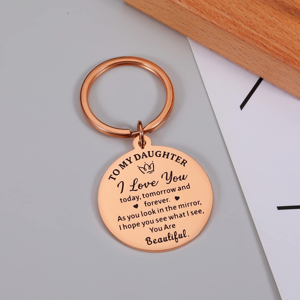 Back to School Gifts for Girls Birthday Gifts for My Daughter Keychain ...