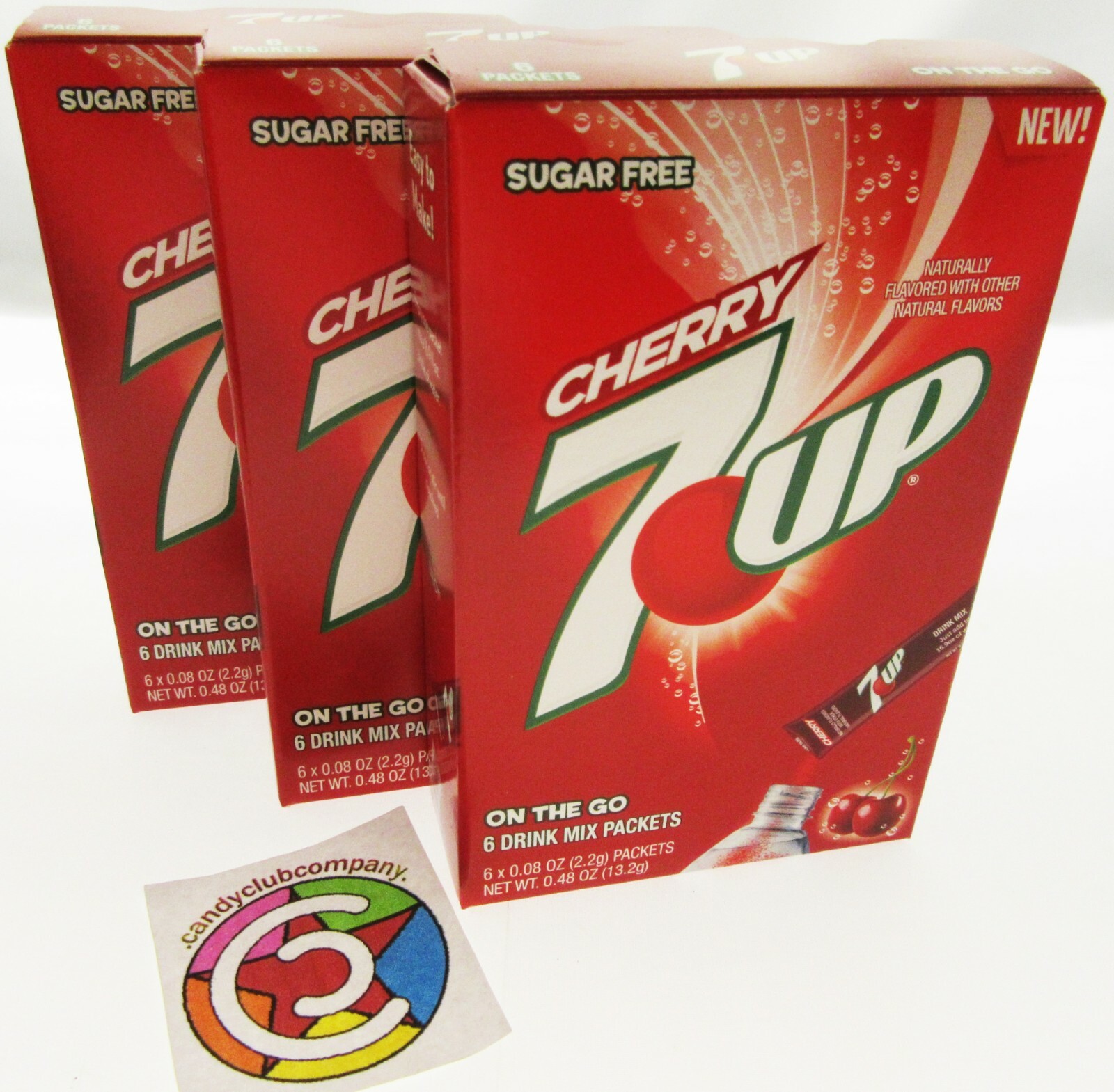 7up Cherry ~ Packets ~ Sugar Free ~ Drink Mix ~ Lot of 3 850003766744 ...