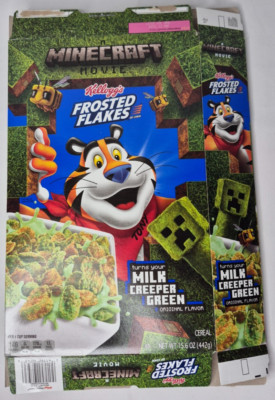 2025 Kellogg's Frosted Flakes A Minecraft Movie Cereal Box | eBay